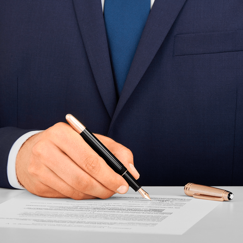 Meisterstück Classique Doué chapado en oro color champagne Geometry ...