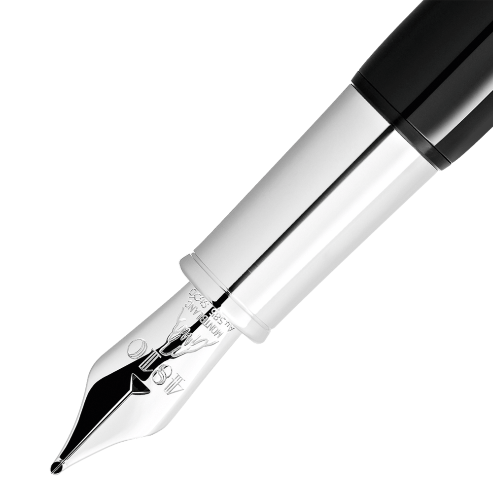 Pluma Fuente (F) negra Montblanc Heritage Rouge et Noir "Baby" Edición ...